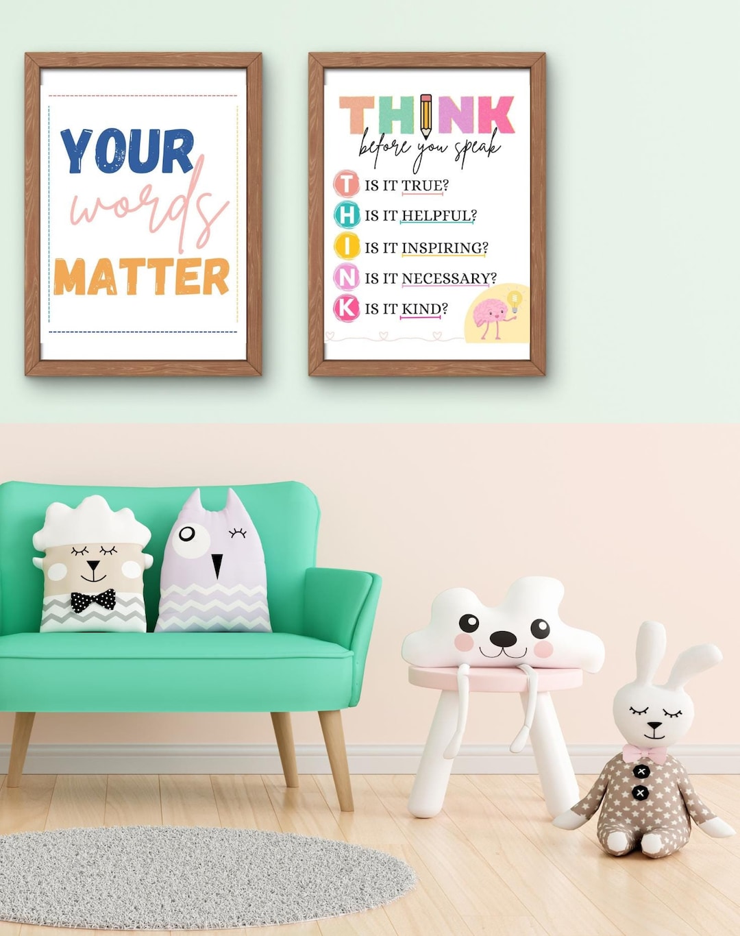 Think Before You Speak Poster Set,classroom Decor,classroom Rules ...