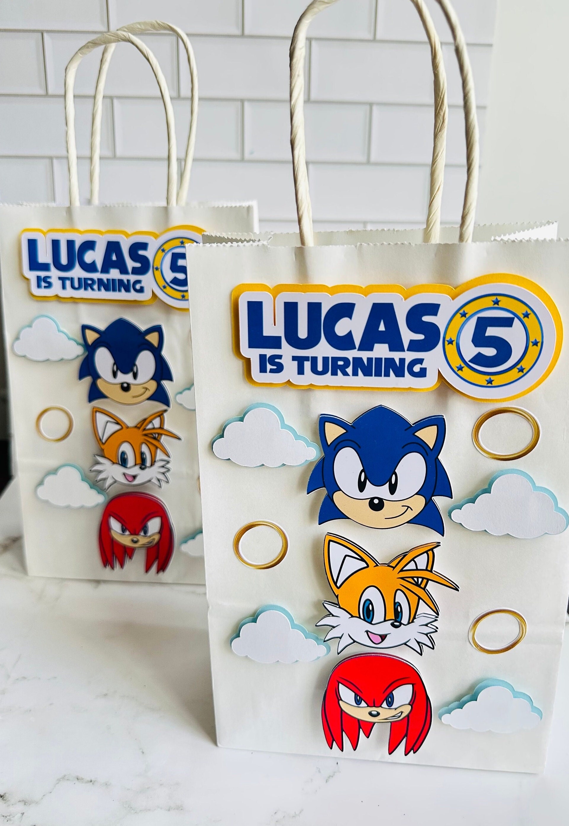 Inspired Sonic Party Favor Bags/birthday Favor/inspired Sonic Theme ...