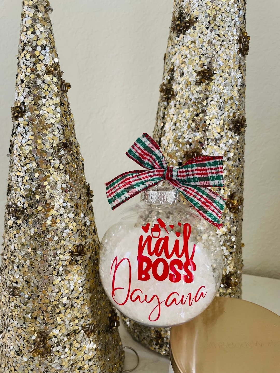 Nail Tech Ornament/nail Boss Ornament/personalized Christmas Gift ...