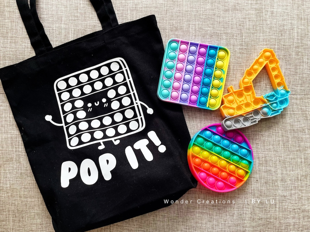 Pop It Bag/fidgets Toys Bag/pop It Kids Bag/fidget Trader/personalized ...