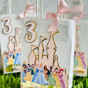 Princess Party Favor Bags/princess Theme Party/princess Theme/princess ...