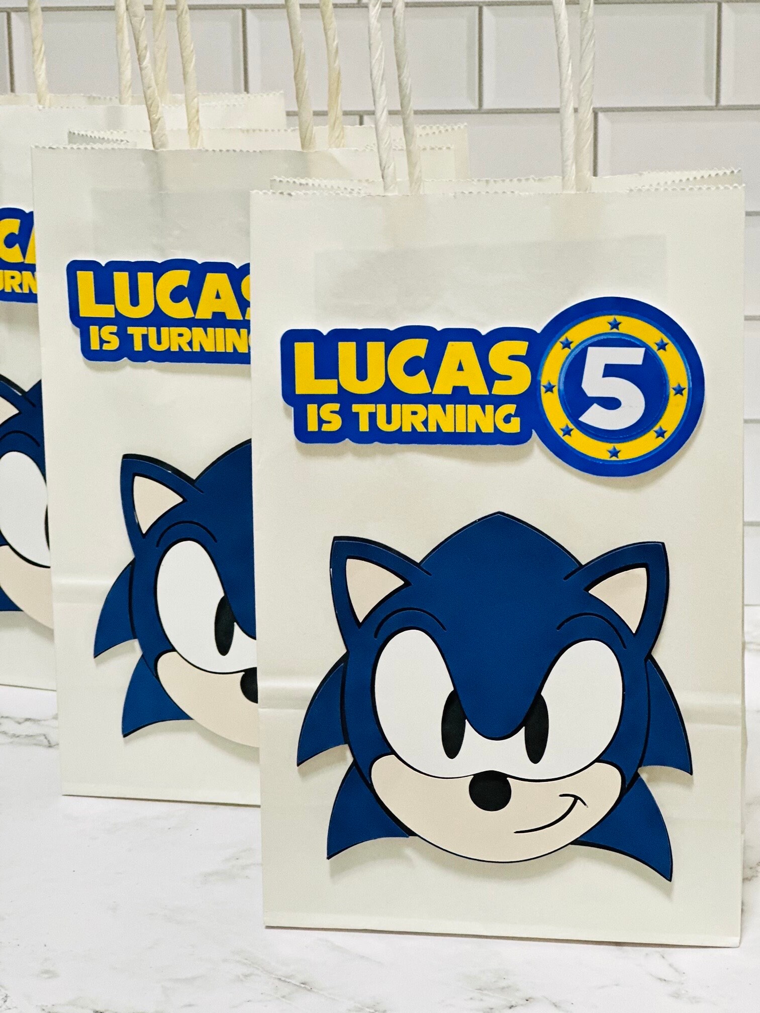 Inspired Sonic Party Favor Bags/birthday Favor/inspired Sonic Theme ...