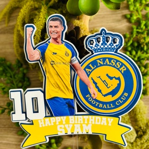 Ronaldo Cake Topper/3d Cake Topper/ronaldo Theme Party/ronaldo Theme ...