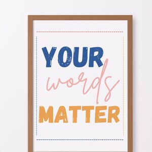 Think Before You Speak Poster Set,classroom Decor,classroom Rules ...