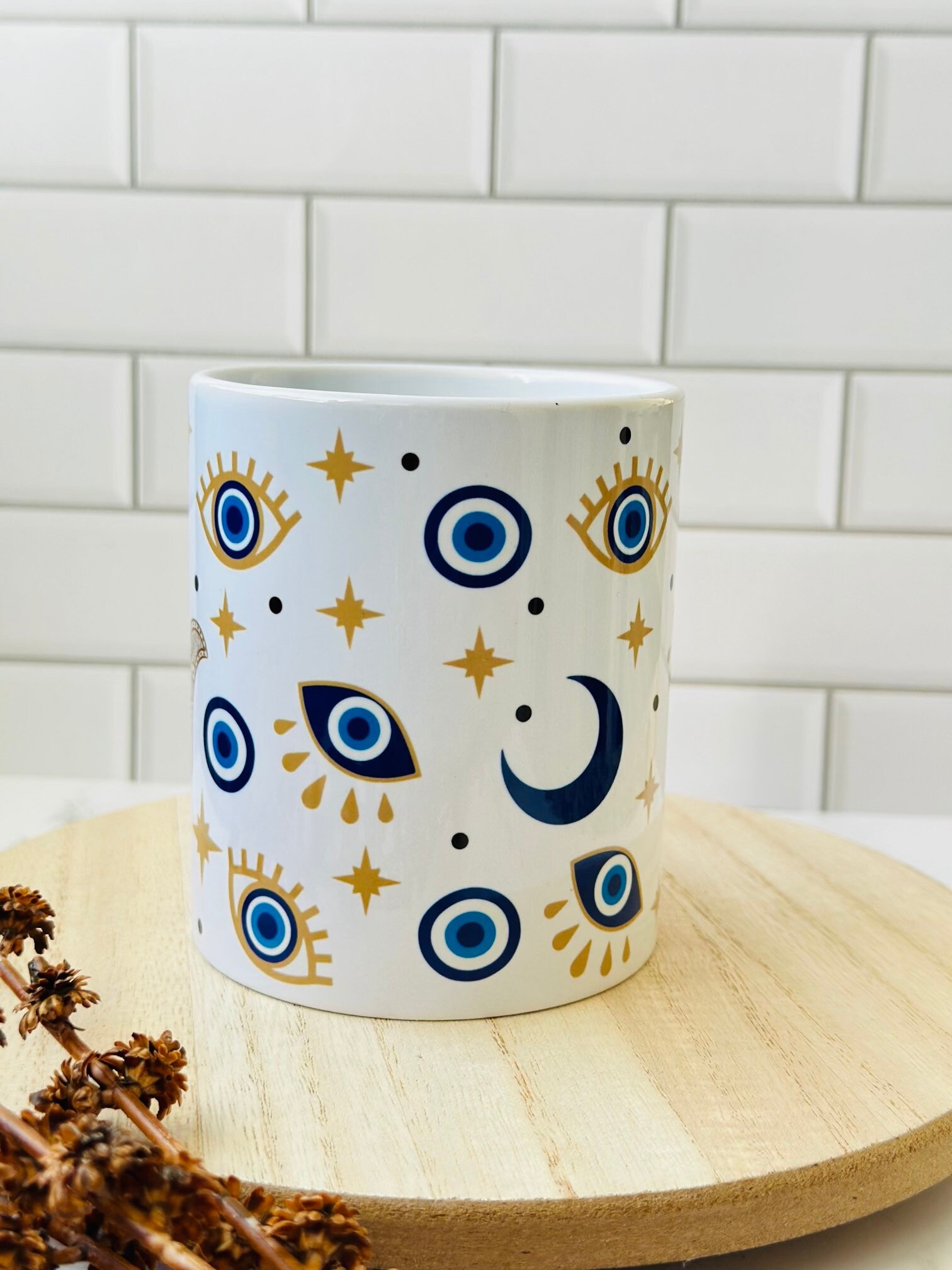 Evil Eye Mug/12oz Evil Eye Mug/hamsa Hand Mug/coffee Mug/personalized ...
