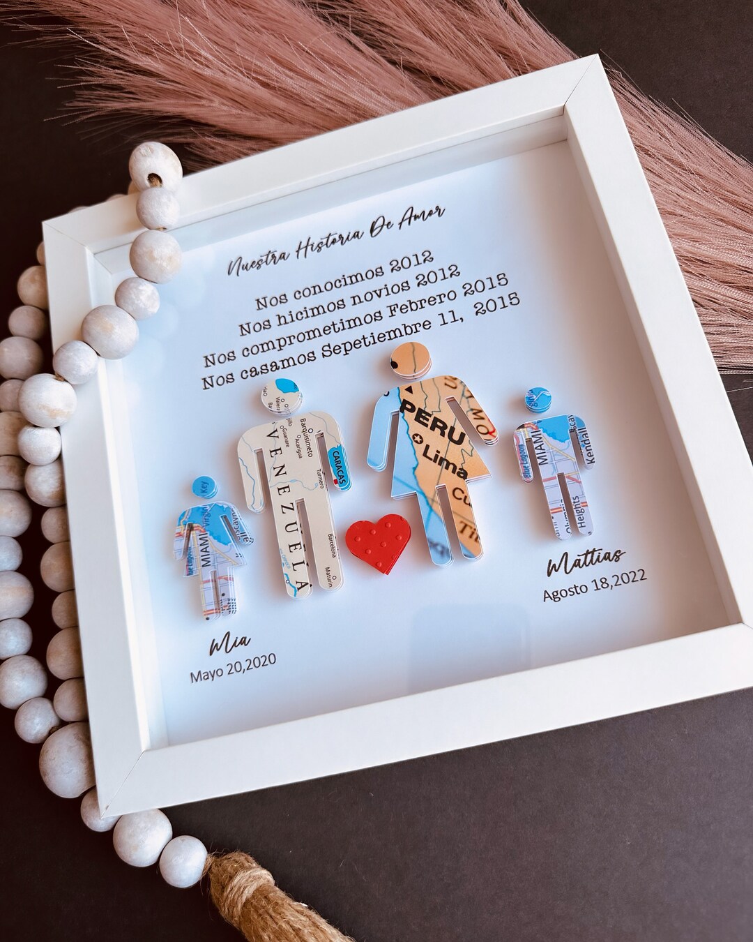 Anniversary Shadow Box/couple Shadow Box/anniversary Gift for Him ...