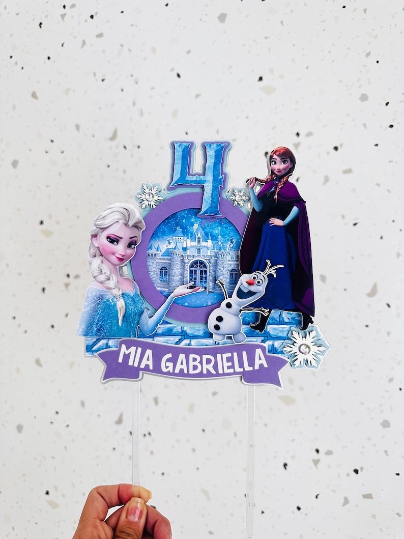 Frozen Cake Topper/elsa Theme Party/elsa Cake Topper/ana Cake Topper ...