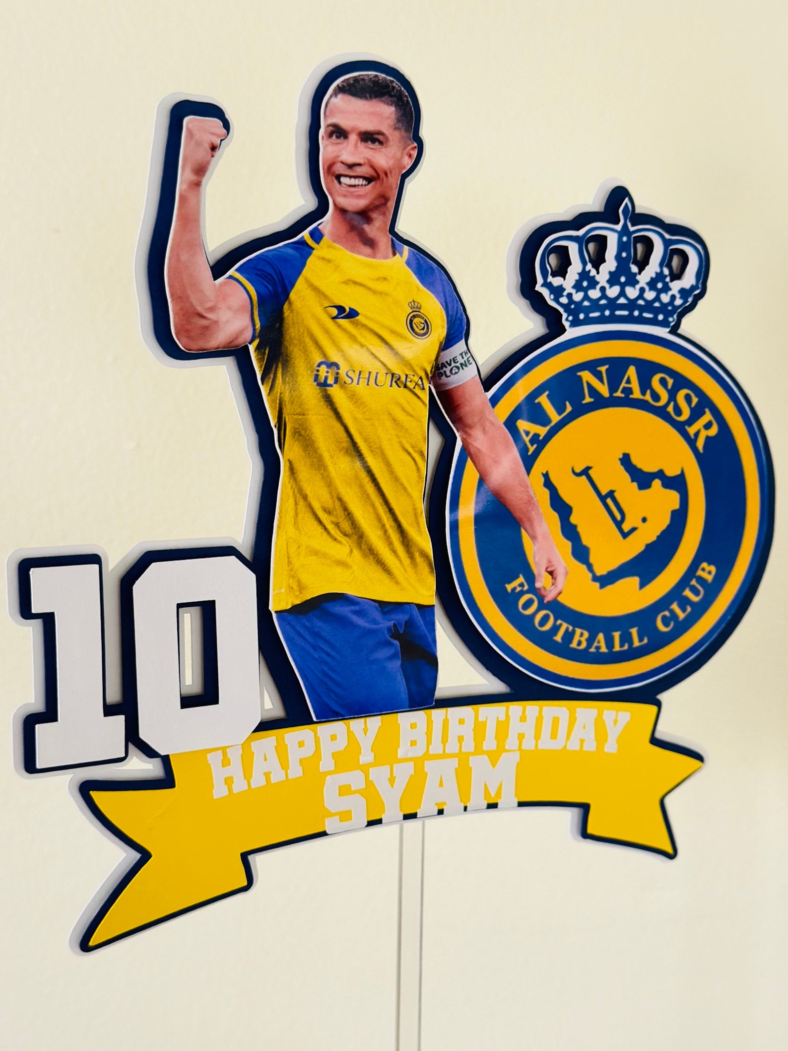 Ronaldo Cake Topper/3d Cake Topper/ronaldo Theme Party/ronaldo - Etsy