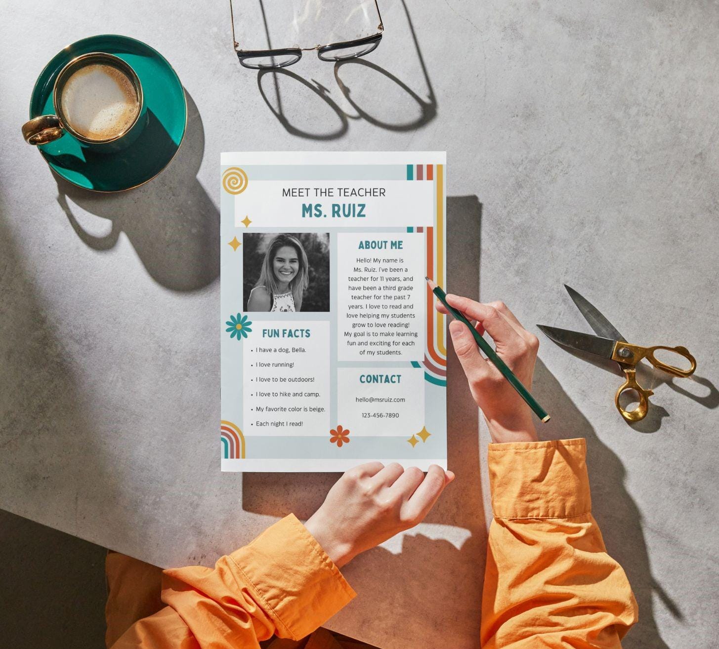 Meet the Teacher Template,meet the Teacher Open House,retro Meet the ...