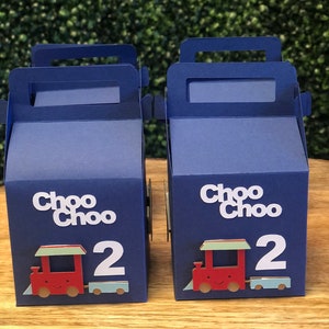 Train Party Favor Boxesset of 4/train Party Favors/train Baby Shower ...