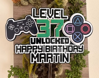 Level up Cake Topper - Etsy