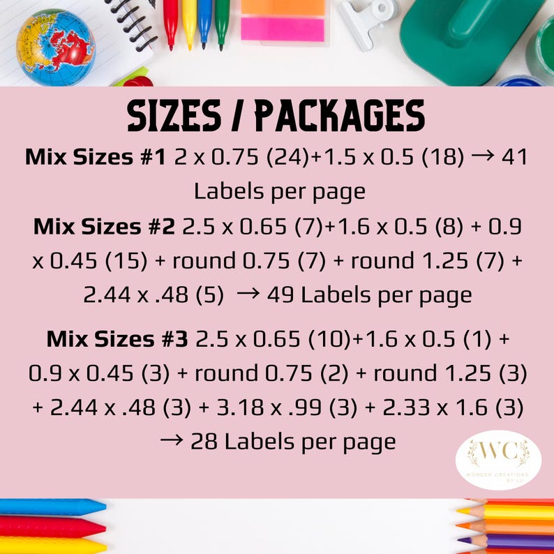 Tropical School Labels | Supplies Back to School Labels | Waterproof ...