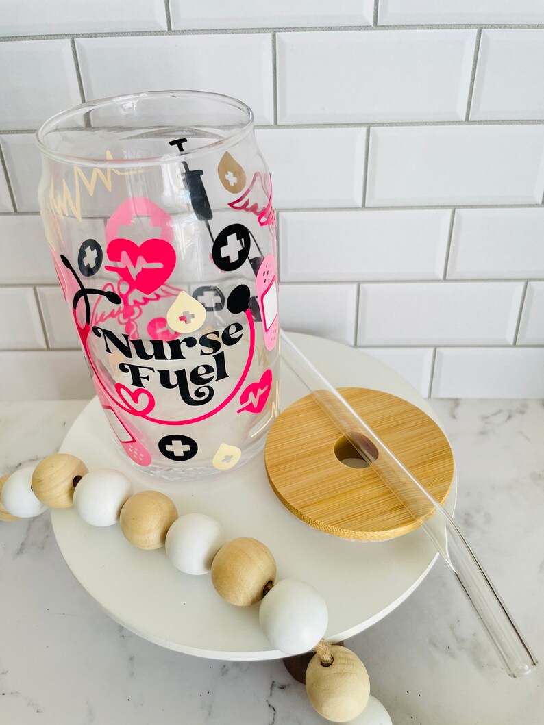 Nurse Fuel Can Glass/nurse Can Glass/coffee Can Glass/curse - Etsy