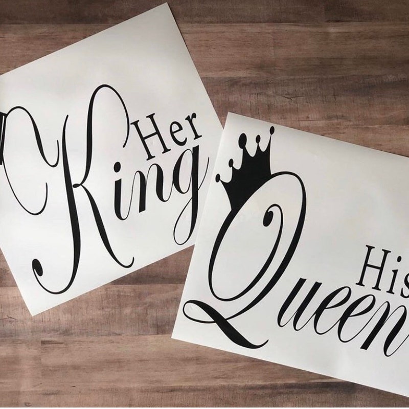 King and Queen Wall Art - Etsy