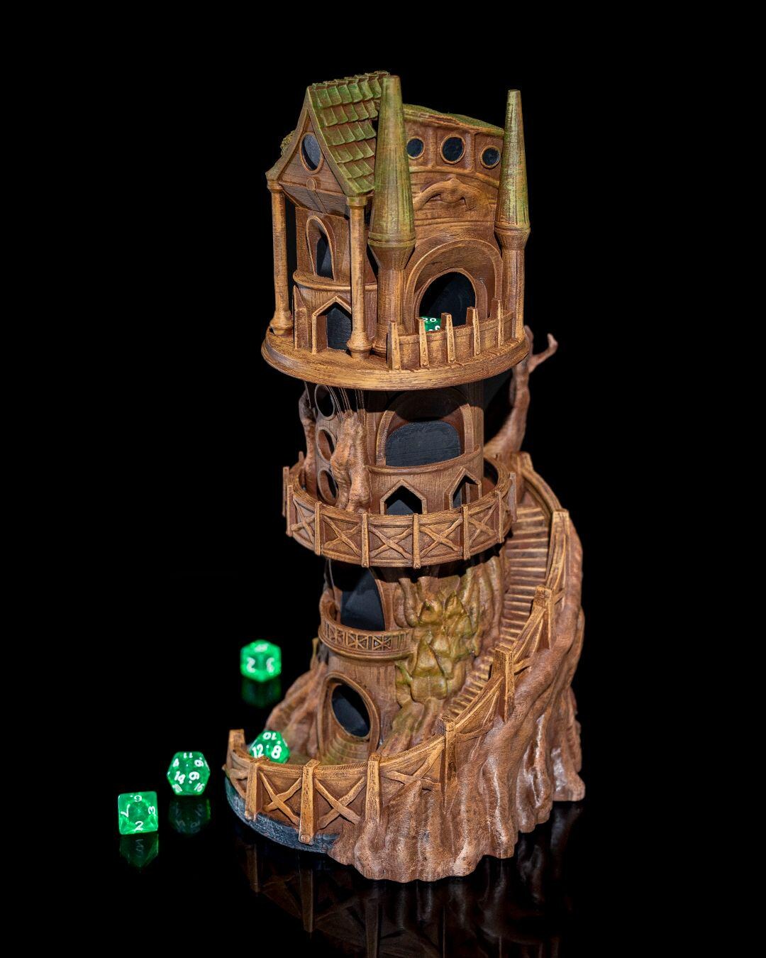 Treehouse 3D Printed Dice Towers - Etsy