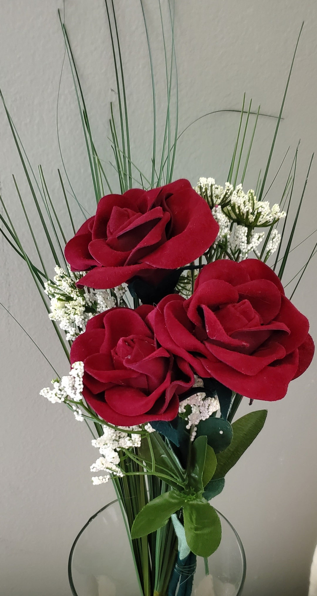 3rd Anniversary Gift, Leather Roses, Leather Flowers, Valentines Day ...