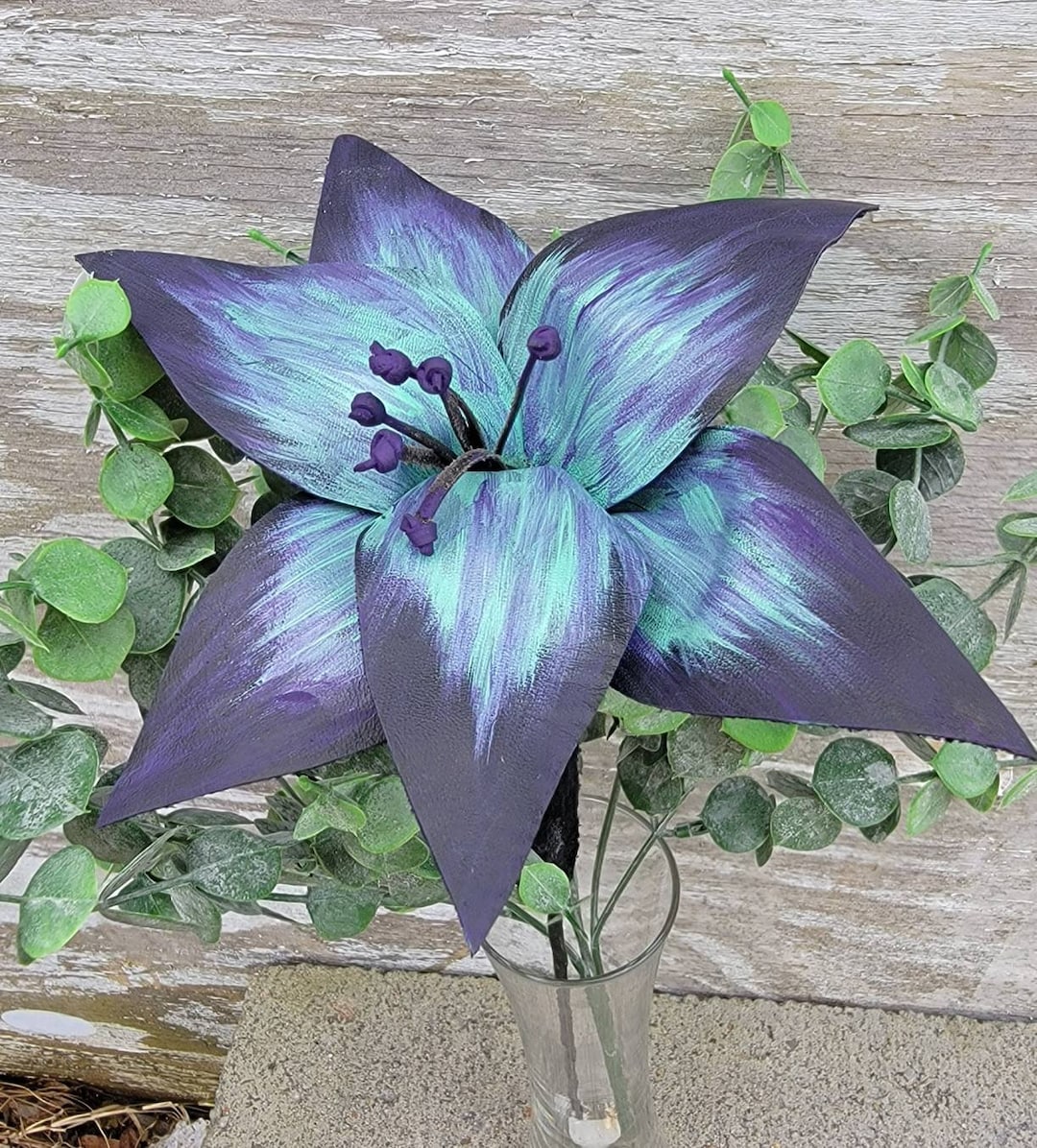 Stargazer Lily, Leather Lily, Black Lily, Leather Flowers, Purple and ...