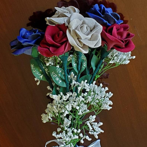 Blue Rose Bouquet - Etsy