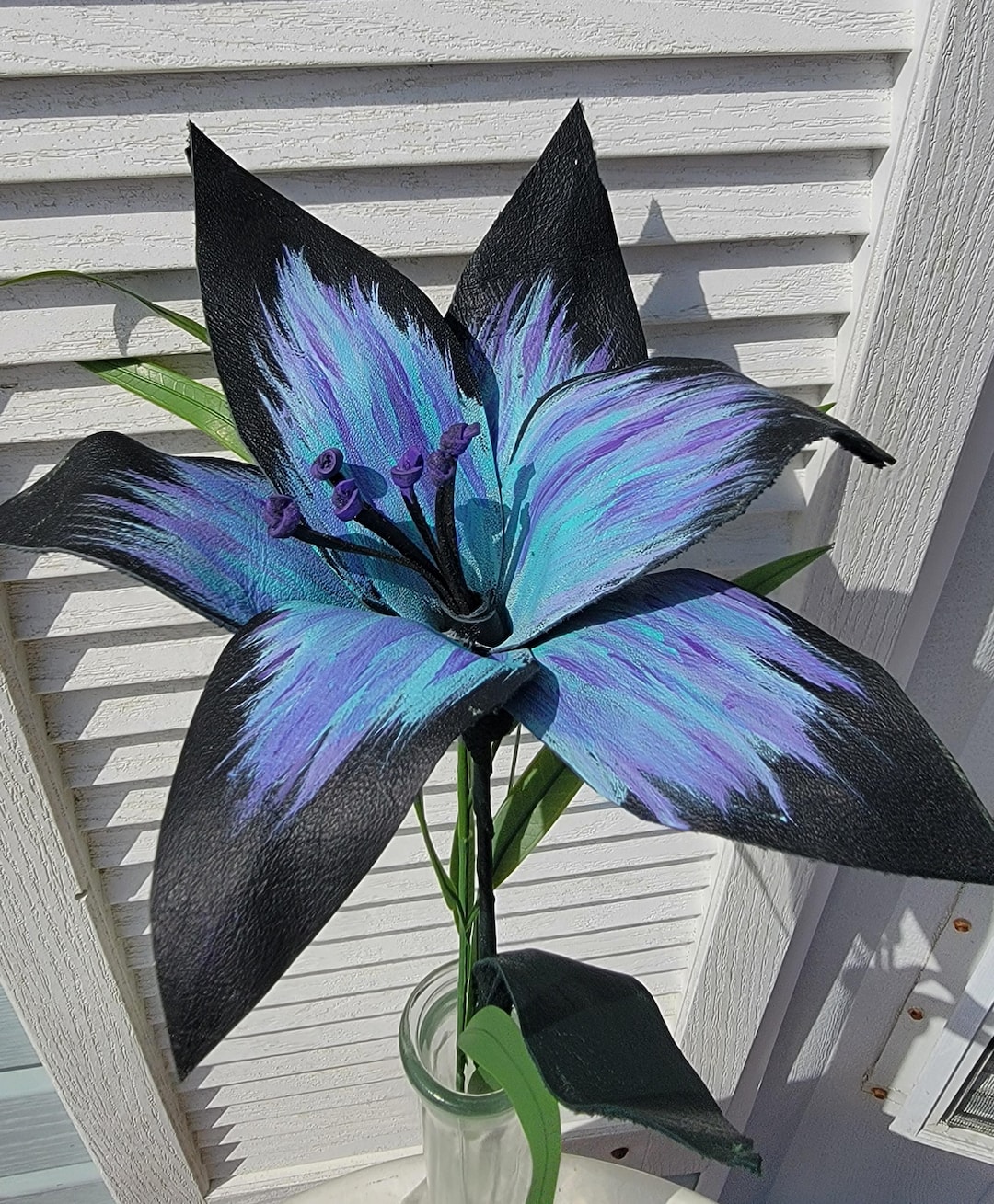 Stargazer Lily, Leather Lily, Black Lily, Leather Flowers, Purple and ...