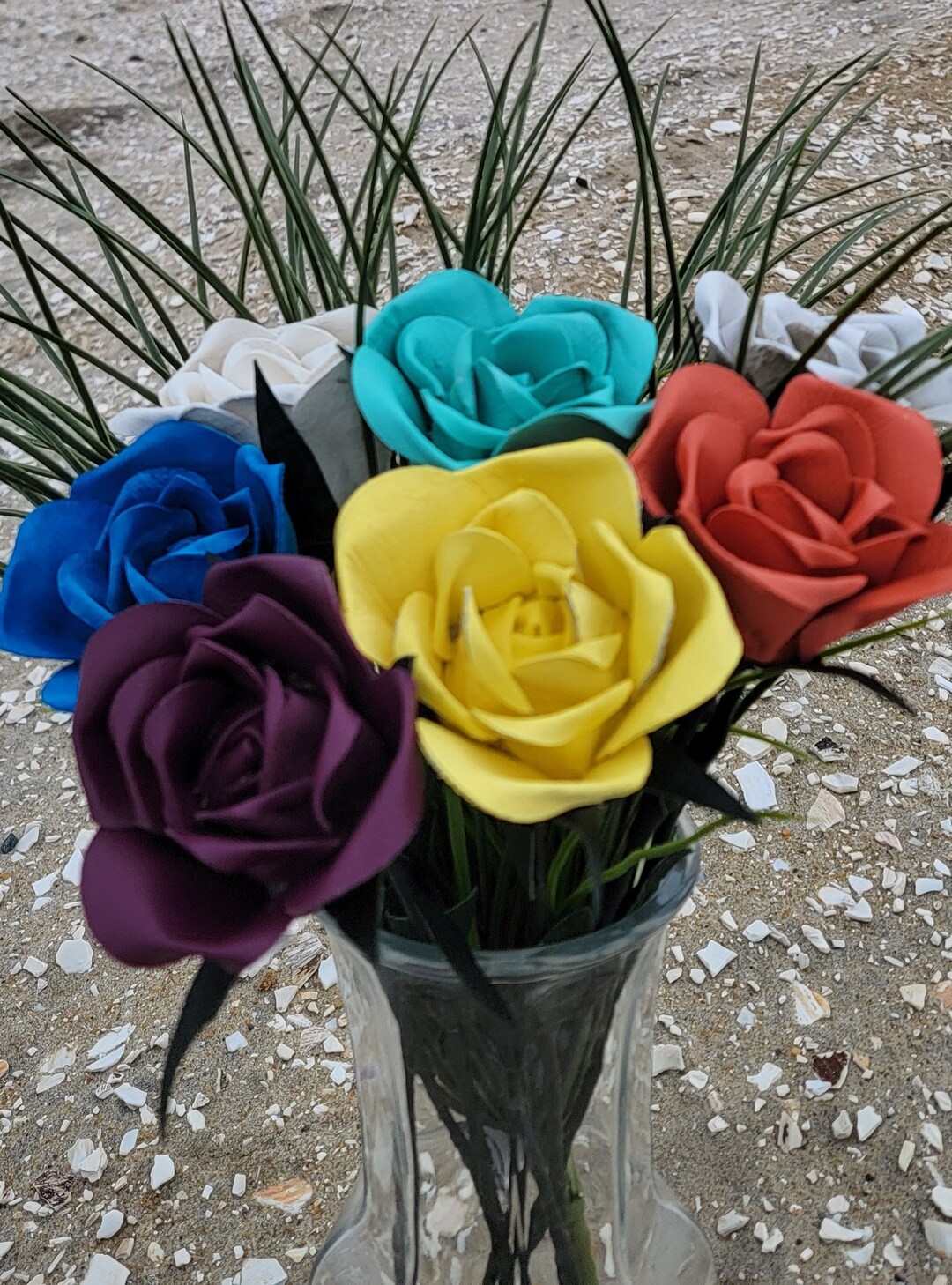 Leather Roses, Leather Flowers, Anniversary Gift, Valentine's Day Gift ...