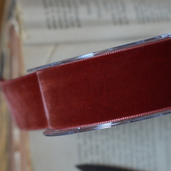 Burnt Ruby Velvet Ribbon - Etsy