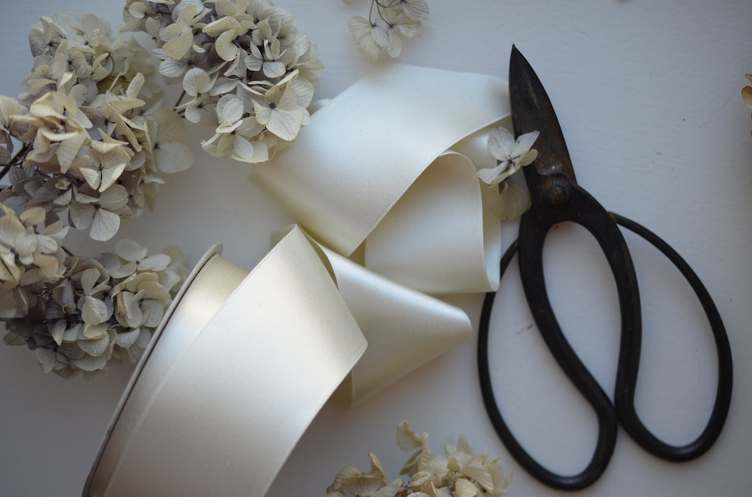 Cashmere Ivory Silk Satin 2" 50mm, 1 1/2" 36mm or 1" 24mm Wide Ribbon ...