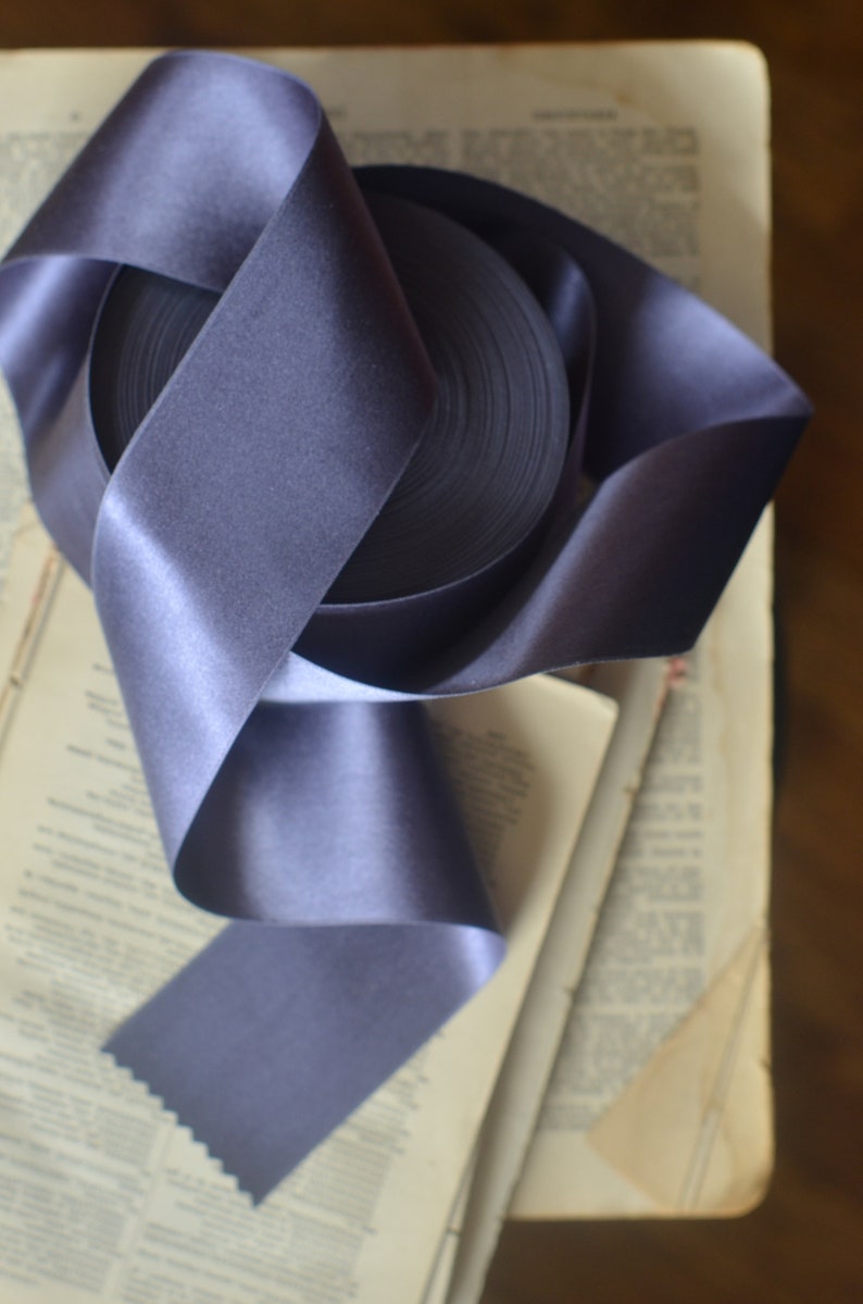 Dusty Lavender Heather Silk Satin 2" Wide Ribbon - Etsy