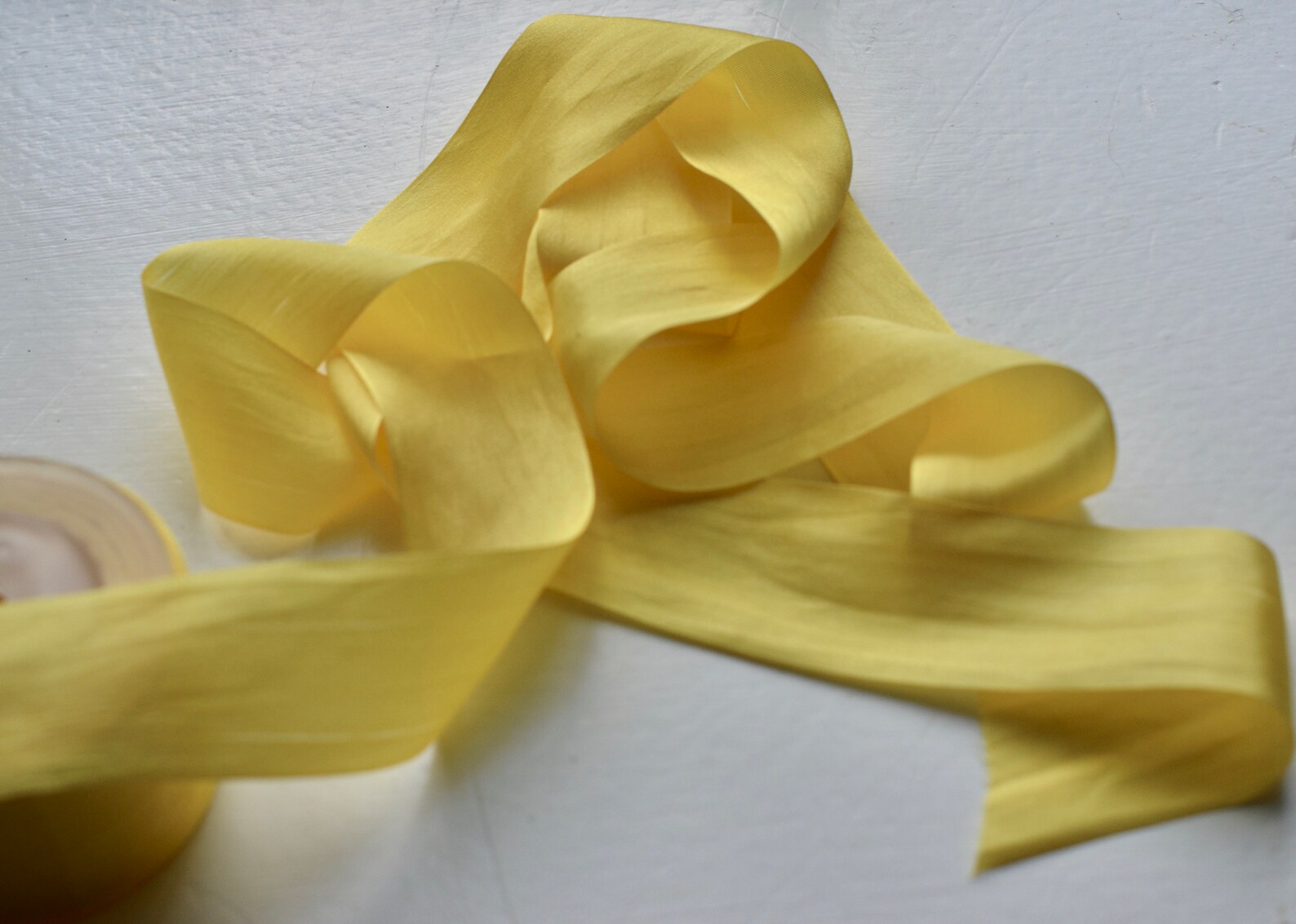 Sunshine Yellow Gold Silk Ribbon | Etsy