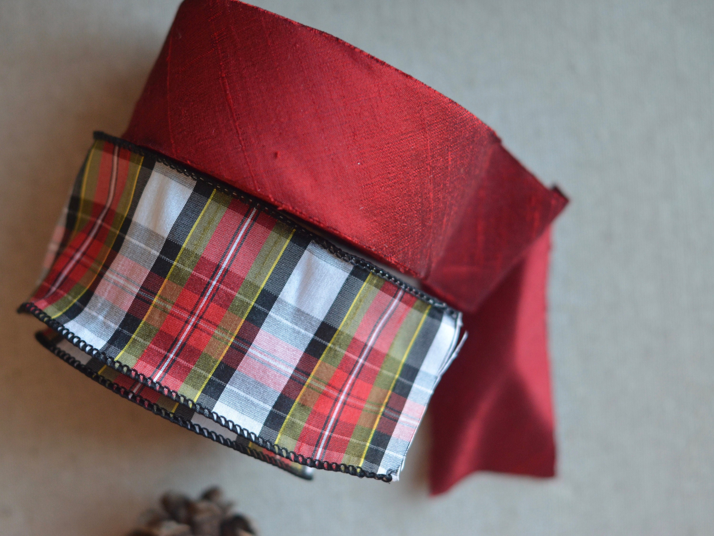 Tartan Plaid Wired Ribbon | Etsy