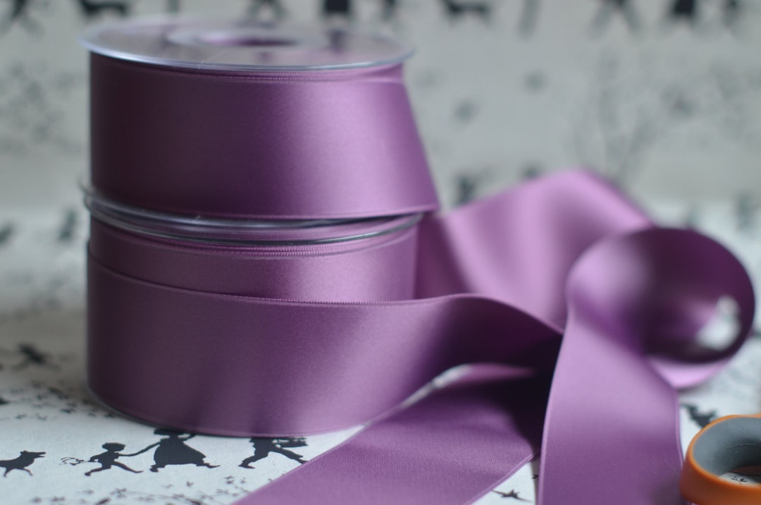 Amethyst Purple Swiss Satin Ribbon - Etsy