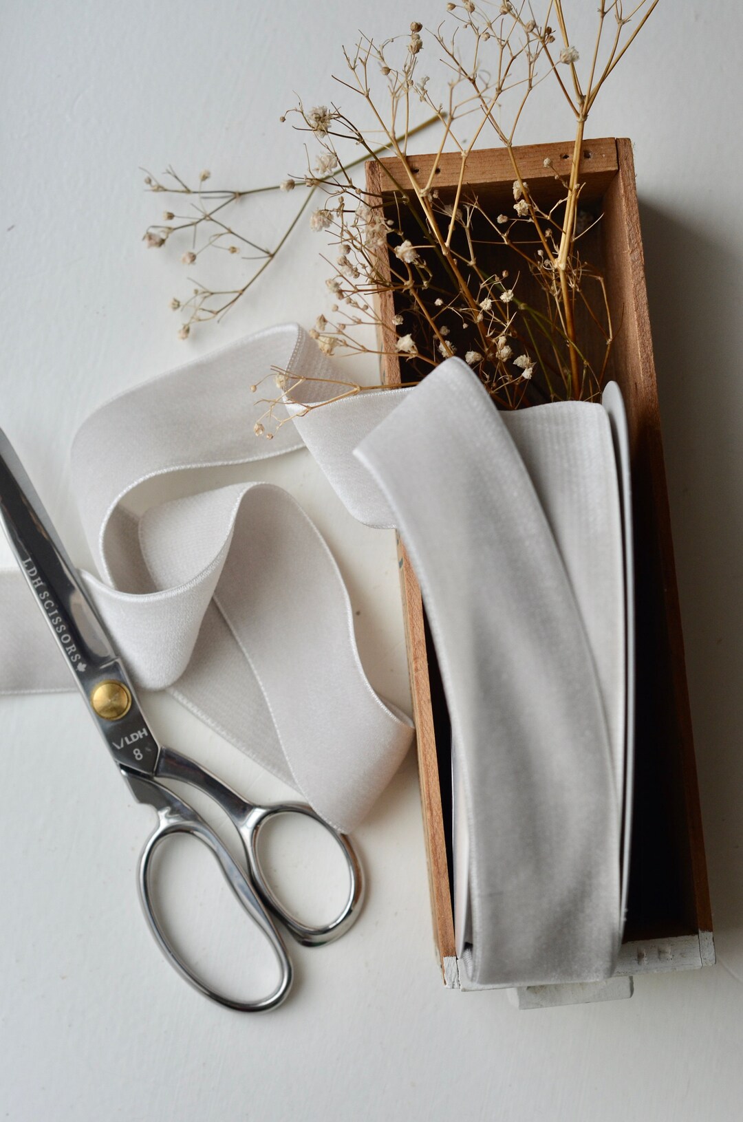 Bleached Bone Grey Double Sided Japanese 1 1/2" Velvet - Etsy