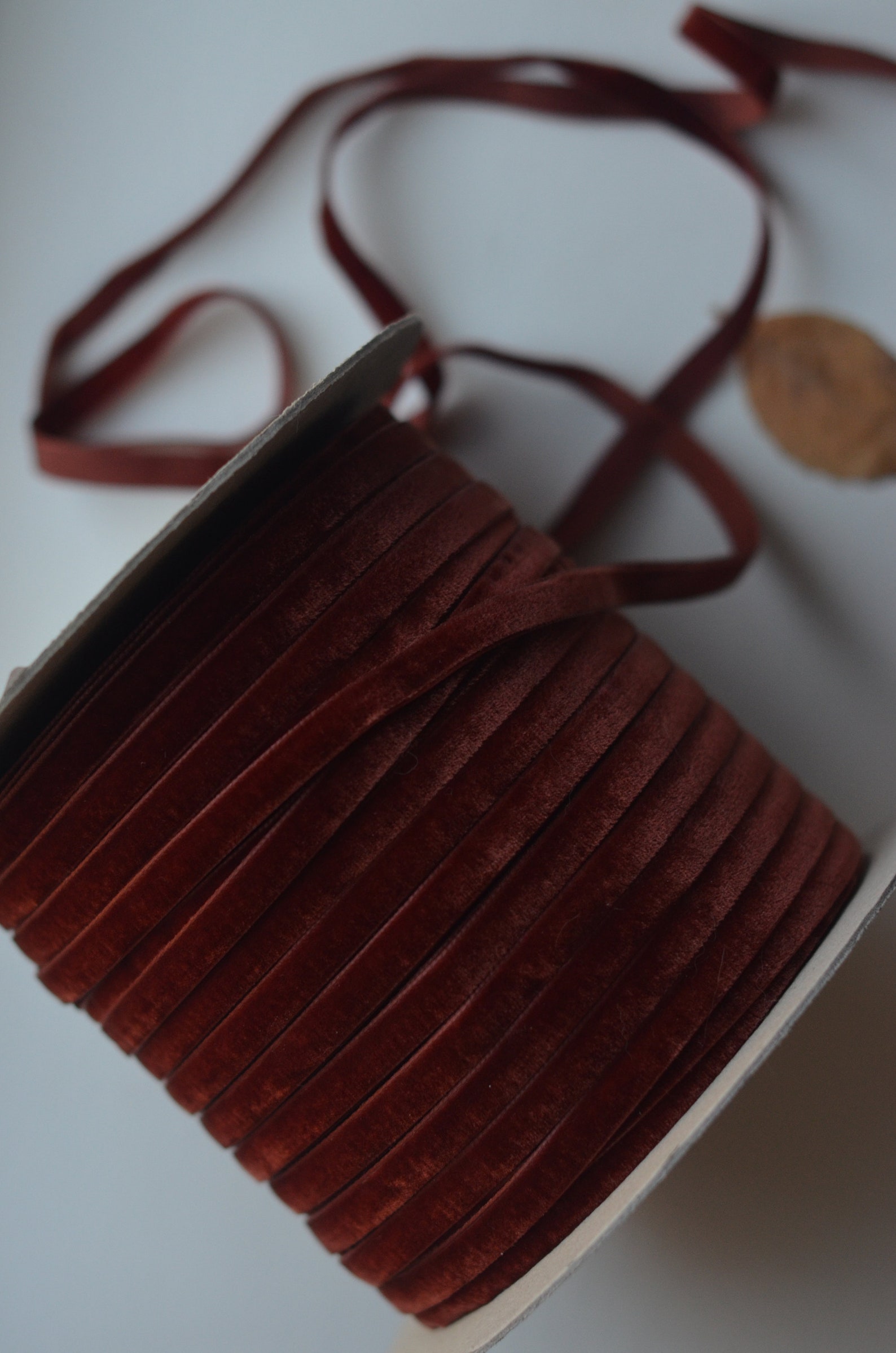 Burnt Ruby 3/8 Swiss Velvet Ribbon - Etsy