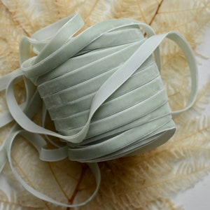 Celadon Green 3/8" Velvet - Etsy