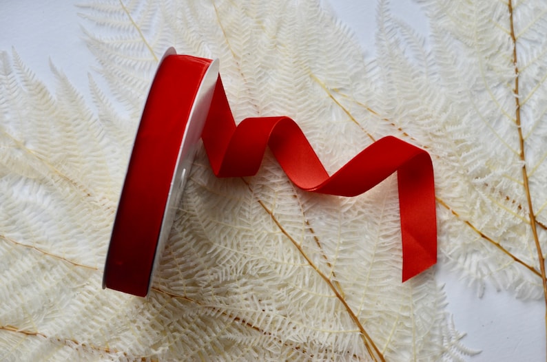 Red Japanese Velvet Ribbon - Etsy