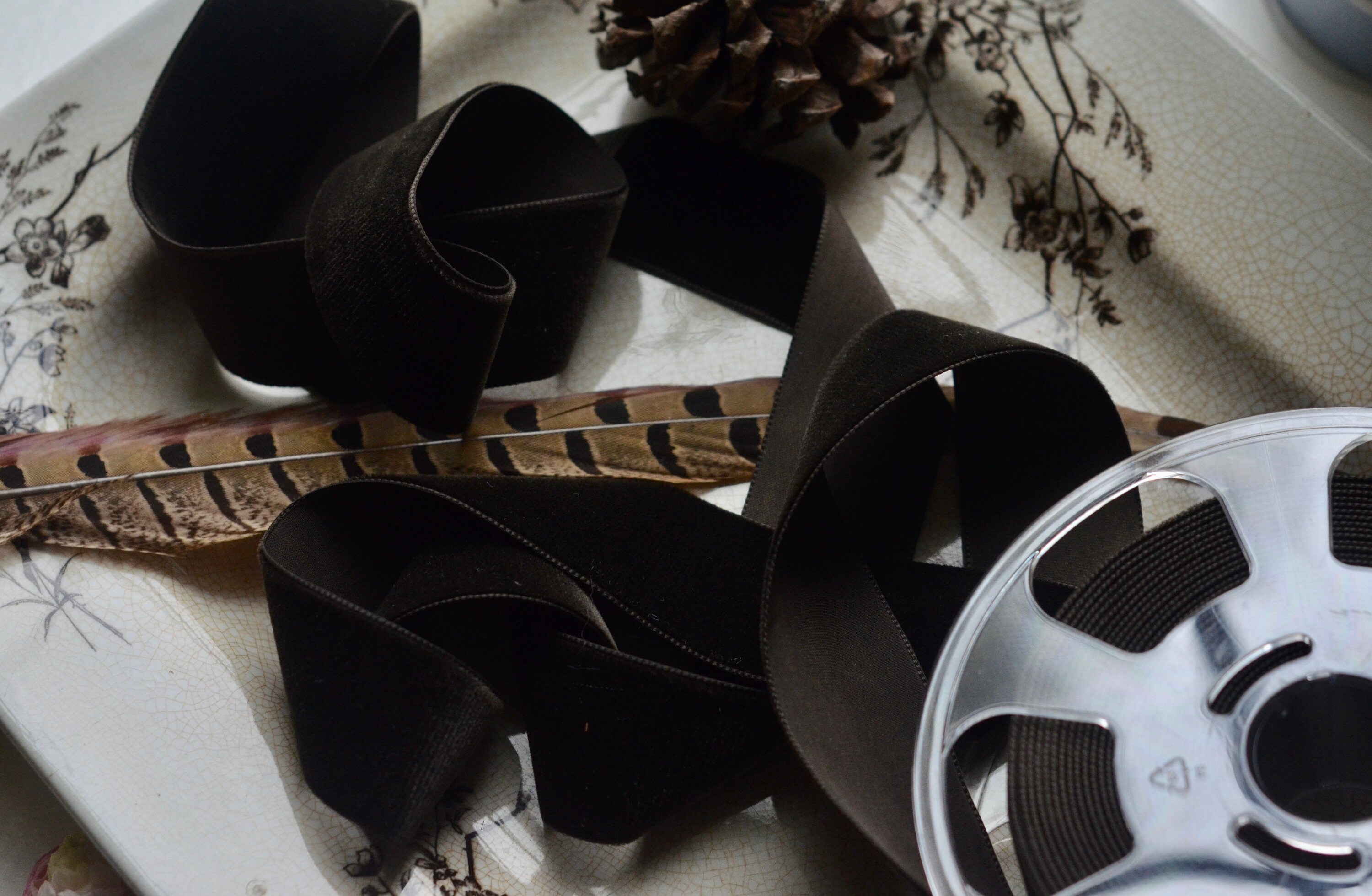 Black Coffee Brown 1 1/2 Swiss Velvet Ribbon - Etsy