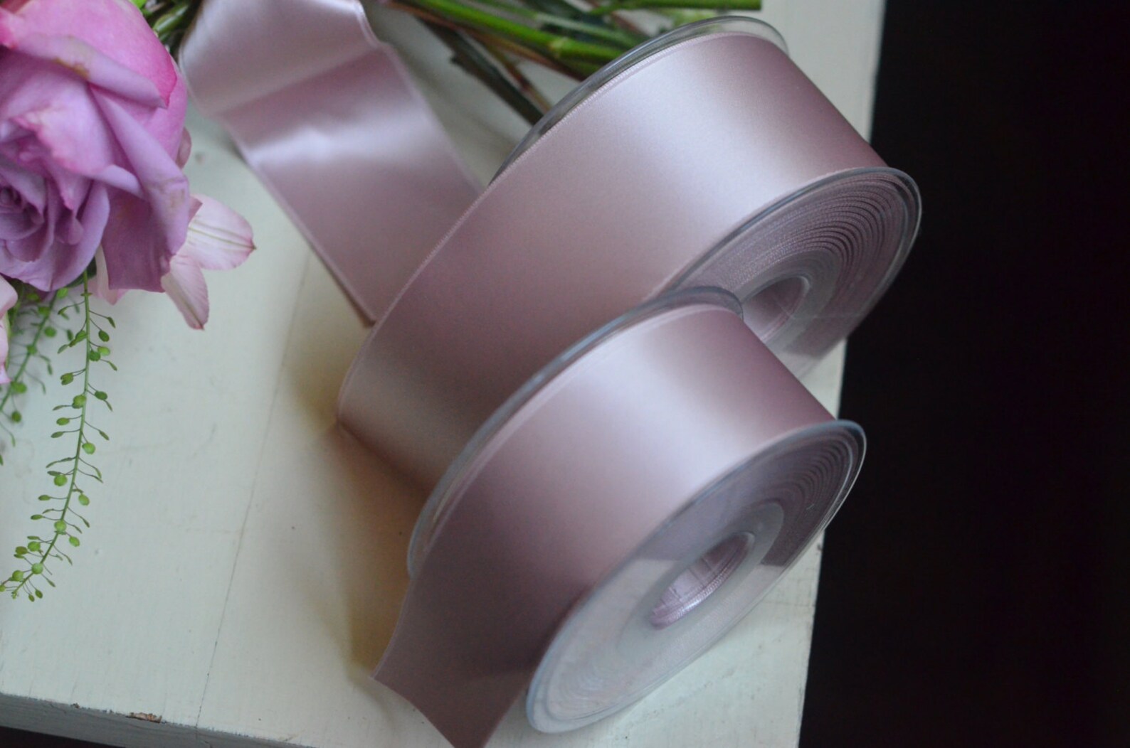 Light Lilac Mauve Swiss Satin Ribbon - Etsy