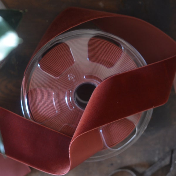 Burnt Ruby Velvet Ribbon - Etsy