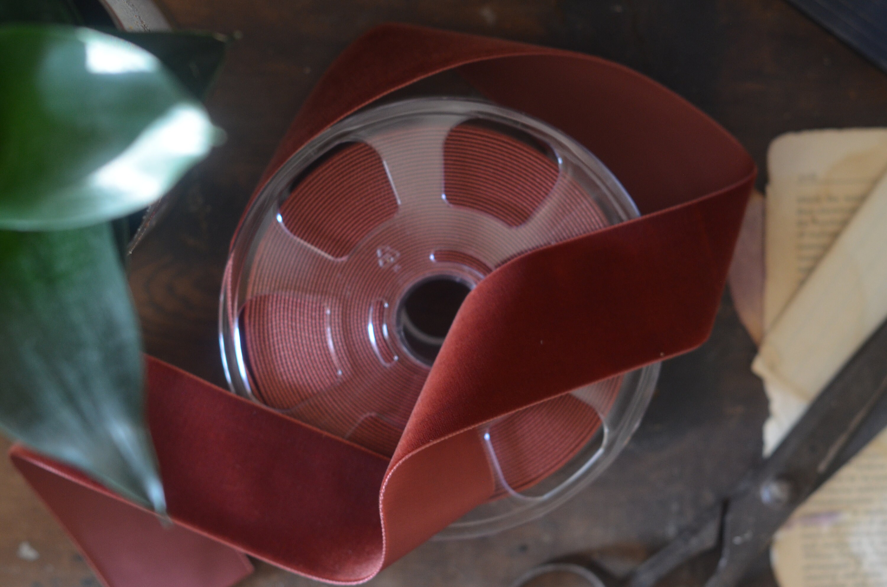 Burnt Ruby Red 2 Wide Swiss Velvet Ribbon | Etsy