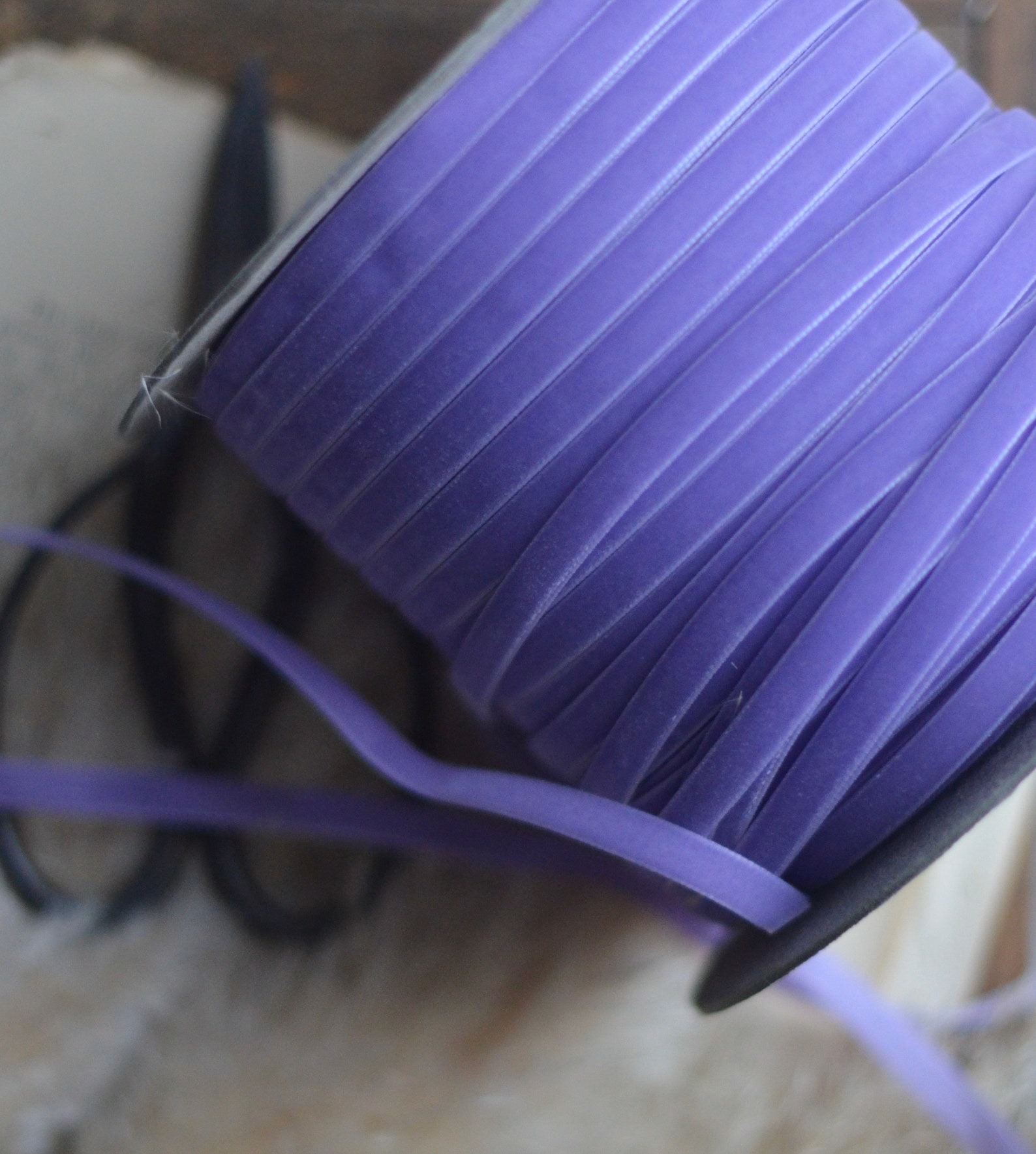 Lavender purple 3/8 swiss velvet ribbon | Etsy