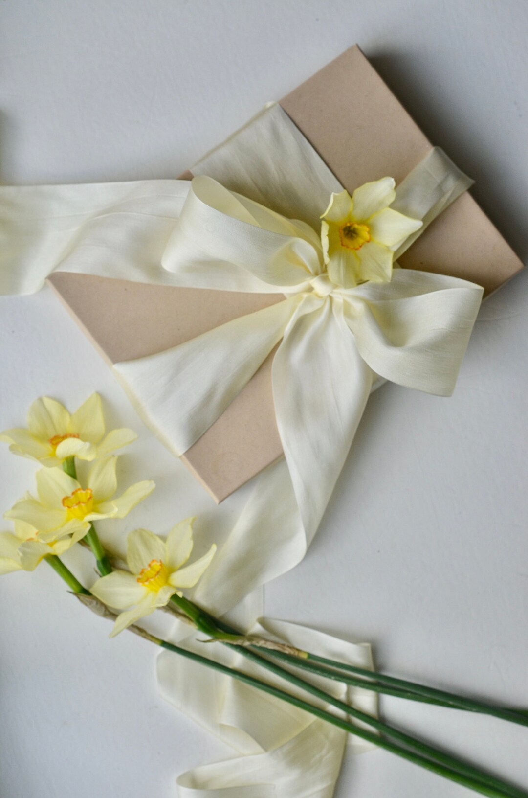Light Buttercream 2" Yellow Silk Ribbon - Etsy