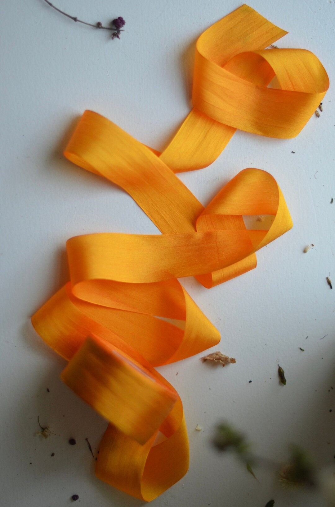 Tiger Lily Orange Silk Ribbon - Etsy