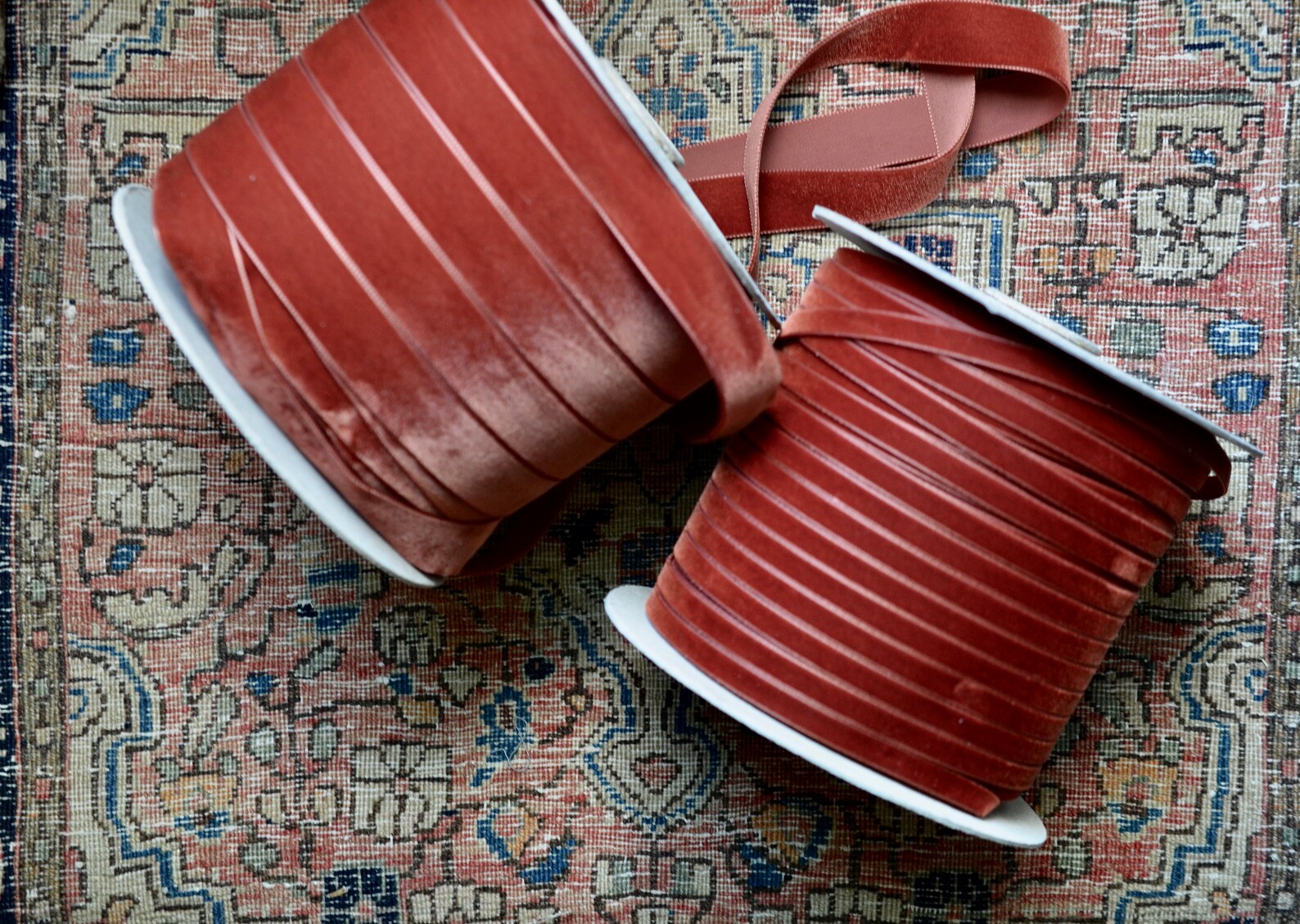 Burnt Ruby 3/8 Swiss Velvet Ribbon - Etsy