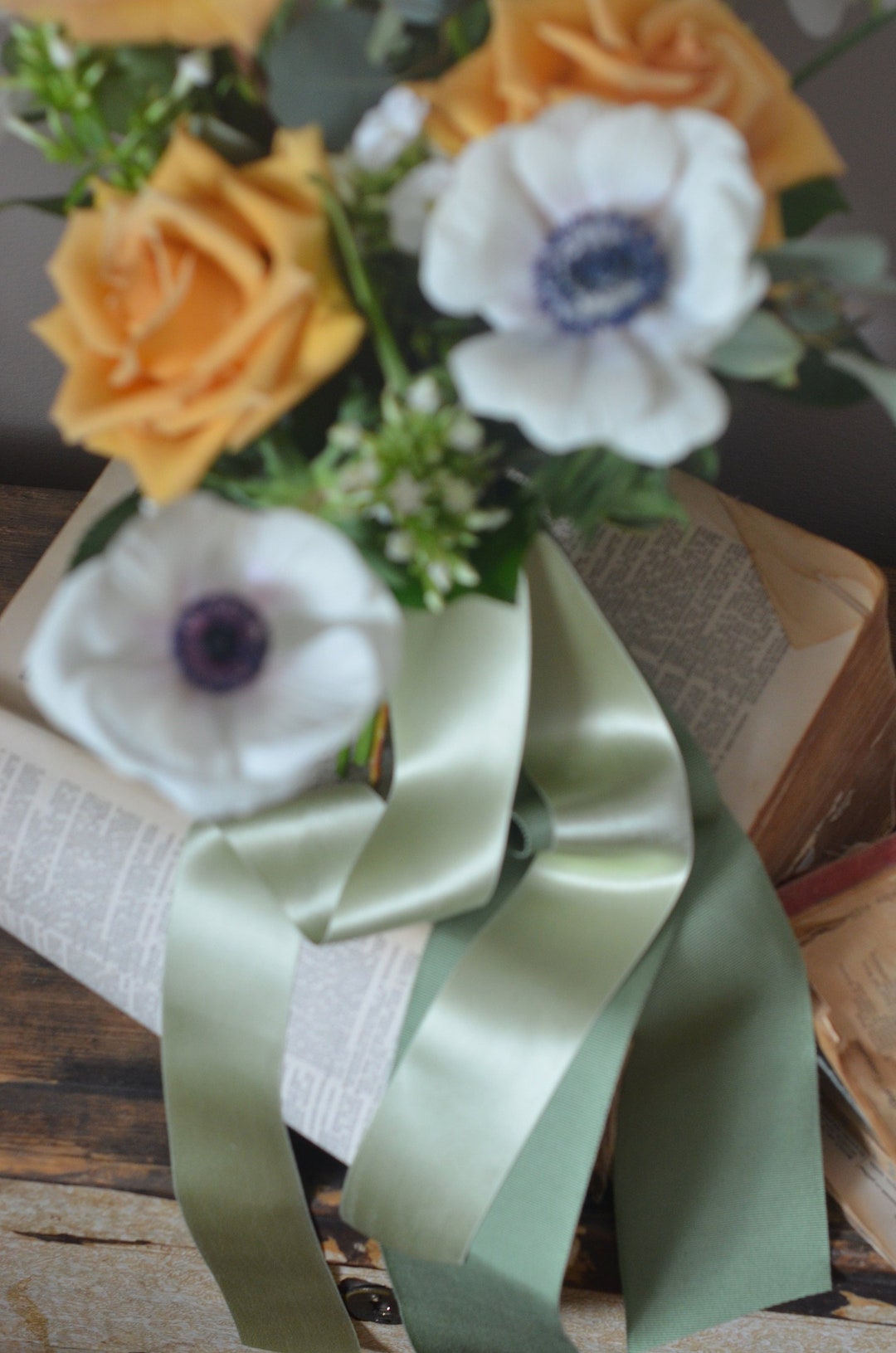 Light Celery Sage Green Silk Satin Ribbon - Etsy