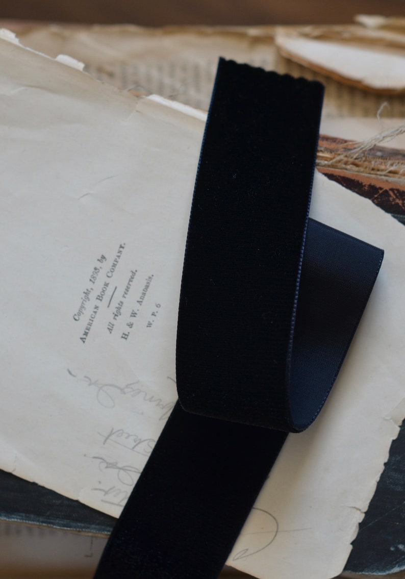 Black swiss velvet 1 1/2 wide ribbon | Etsy