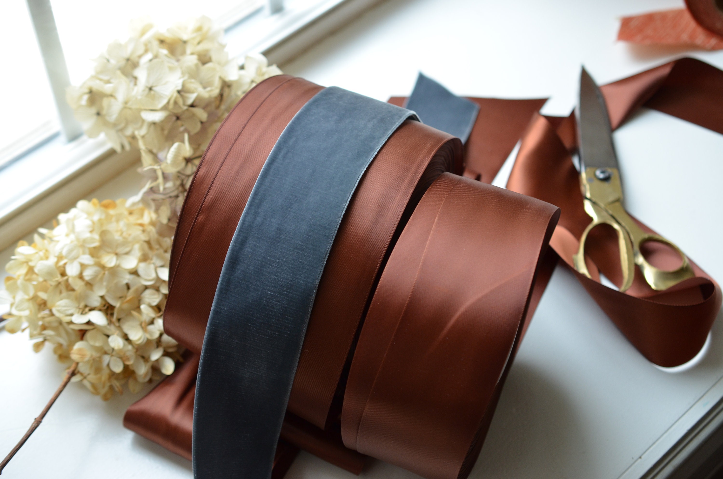 Friar Brown 4" Satin Ribbon - Etsy