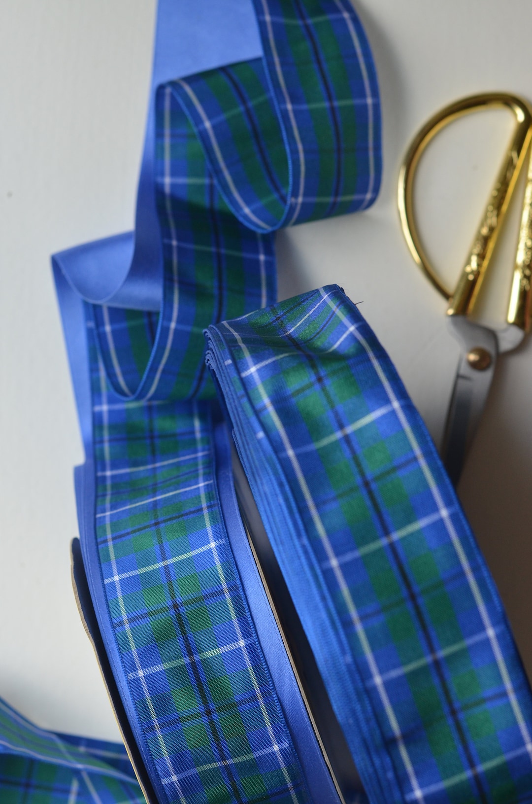 Edinburgh blue douglas frazer 1 1/2 "kariertes englisches Band - Etsy ...