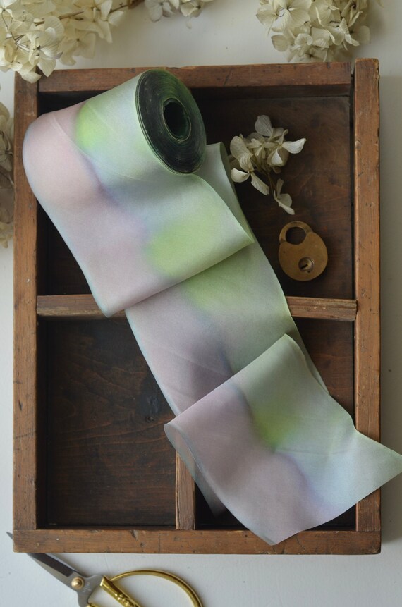 Lavender Spring Pastel 4 or 2 1/2 Hand Dyed Silk | Etsy