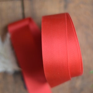 Kabuki Red Silk Satin Ribbon - Etsy
