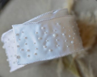 Pearl White Ribbon | Etsy