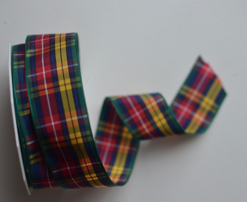 Edinburgh Buchanan 1 1/2 Plaid English Ribbon | Etsy